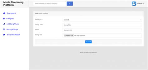 Online Music Streaming Platform Project Using Php And Mysql Phpgurukul