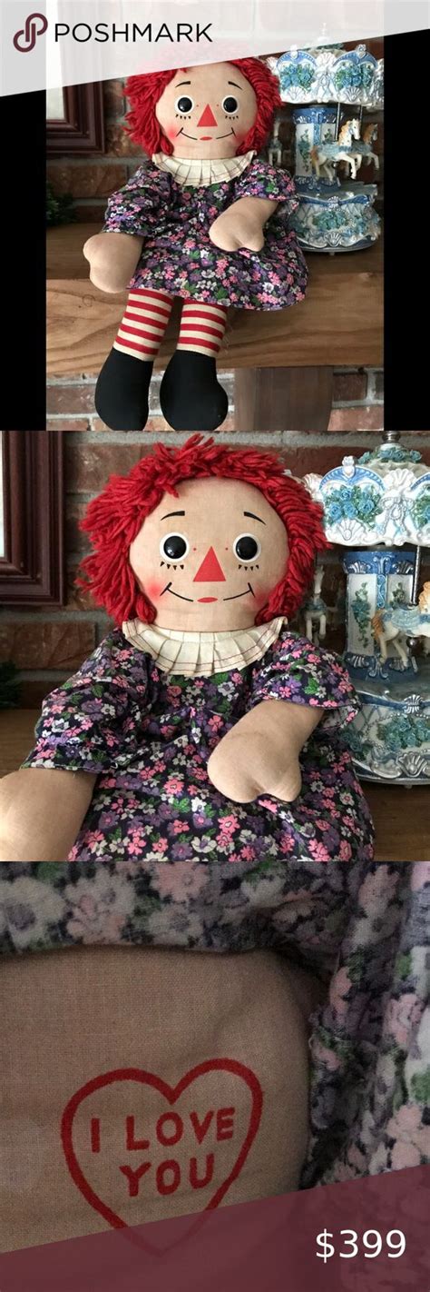 20” Rare Vintage Knickerbocker Raggedy Ann Doll