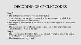 Digital Communication Encoding And Decoding Of Cyclic Code Pptx Programming Languages