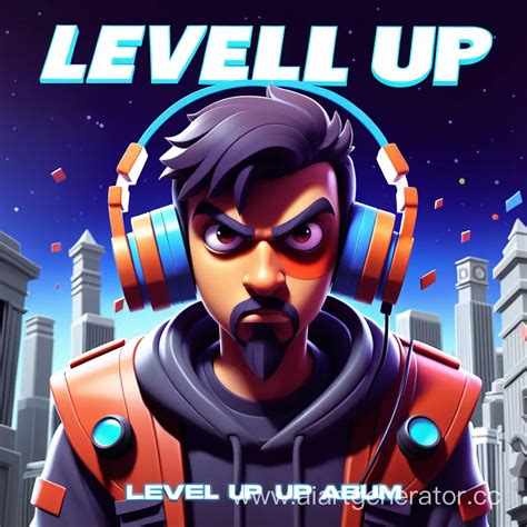 Elevate Your Sound Level Up Album Cover Music AI Art Generator