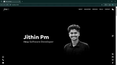 React Portfolio Reactproject Frontenddevelopment Webdevelopment