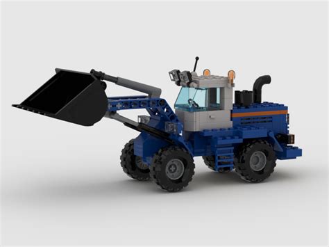 Lego Moc Wheel Loader By Highway Patrol Rebrickable Build With Lego