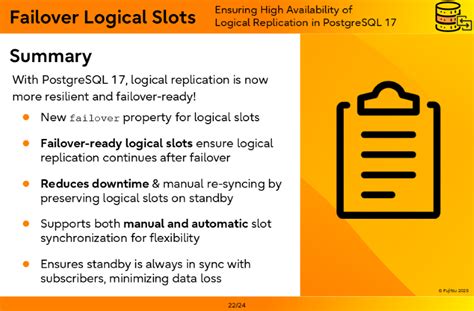 Failover Logical Slots Ensuring High Availability Of Logical