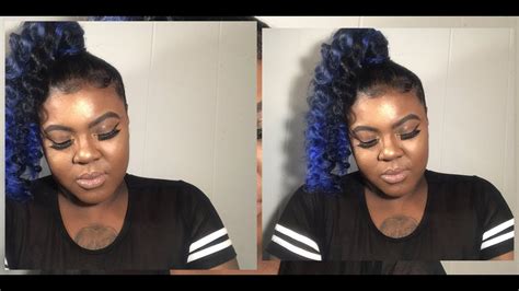 How To Sleek Ponytail W Braiding Hair Youtube