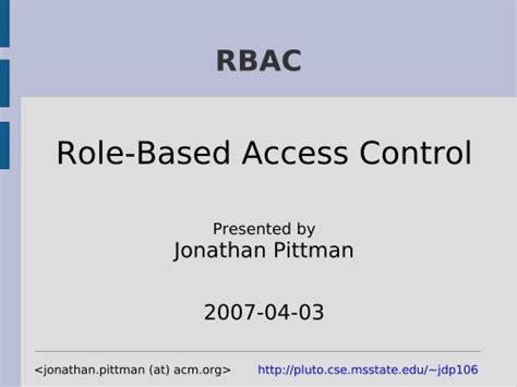 Role Based Access Control