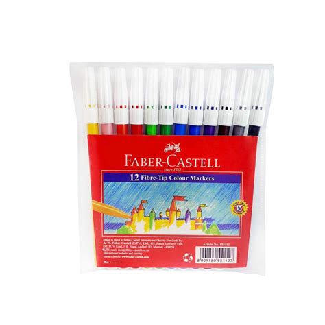 Faber Castell 12 Fibre Tip Color Marker Arabian Stationery