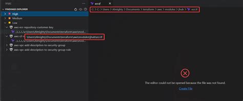 File Not Found Issue Aquasecurity Vscode Tfsec Github
