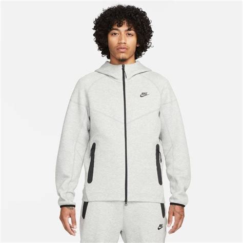 Nike Hættetrøje Nsw Tech Fleece 24 Fz Gråsort Unisportdk