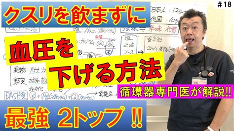 【これで血圧を下げる】効果最強2選 科学的に証明されている血圧を下げる食生活 Youtube