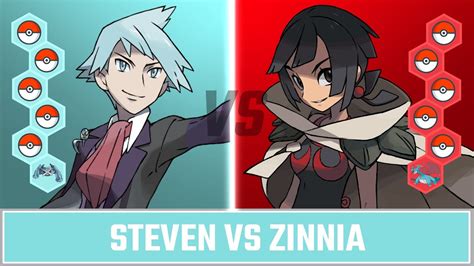 Hoenn Pokemon Battle Steven Vs Zinnia Youtube