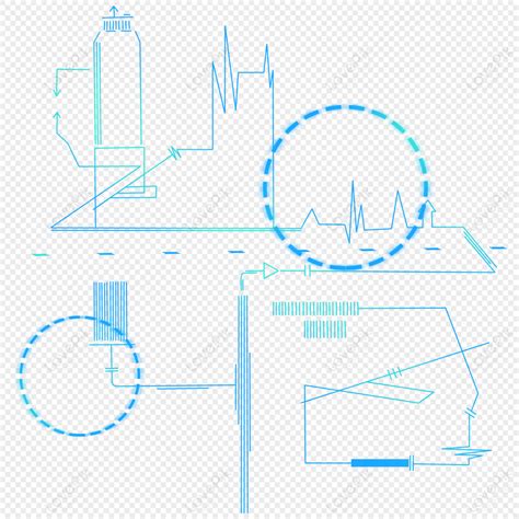 블루 테크 기하학적 무늬 기와 음영 Png 일러스트 무료 다운로드 Lovepik