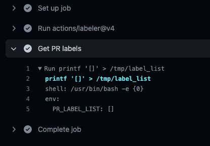 Why Is The Github Event Pull Request Labels Name Empty After The