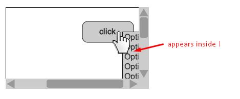 Css Overflow Scroll Div With Position Absolute Element Inside Stack