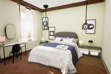 Complete Bedroom Peace And Elegance 3d Interior Unity Asset Store