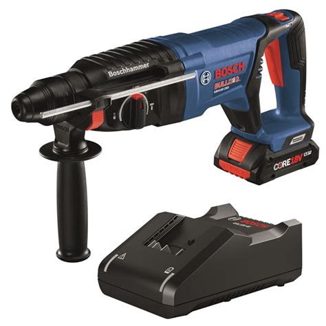 Bosch Brushless Rotary Hammer with 4.0 AH Battery- 18 V - 1-in GBH18V ...