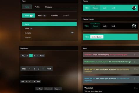 Bootstrap 30 Theme Glossyflat Typography Design Font Modern Color Schemes Responsive Grid