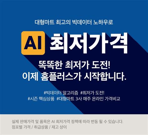 Ai 최저가격 기획전 홈플러스