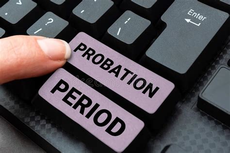 Text Caption Presenting Probation Period Business Concept Focused And