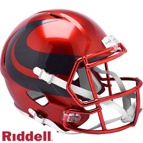 Houston Texans Helmet Riddell Replica Full Size Speed Style On Field