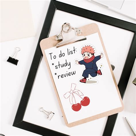 Jujutsu Kaisen Anime Stickers Itadori Yuji Kawaii Stationary Stickers