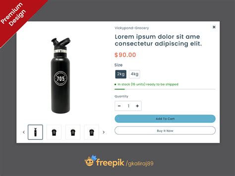 Product Quick View Popup By Kaliraj On Dribbble