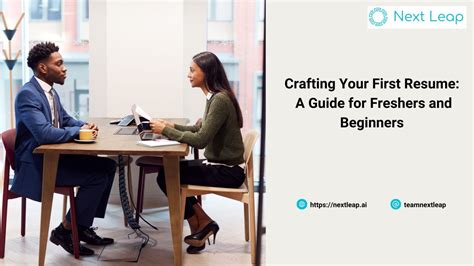 Crafting Your First Resume A Guide For Freshers And Beginners