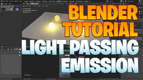 Blender Beginner Series No 147 Easy Light Passing Emission Nodes Youtube