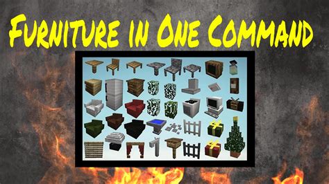 Minecraft One Command Furniture At Clifford Hochstetler Blog