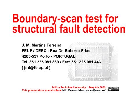 pdf boundary scan test for structural fault detection