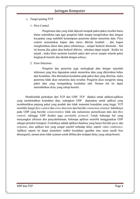 Transport Layer Protocol Udp Dan Protocol Tcp Pdf