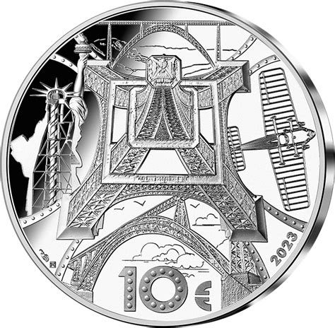 France Monnaie De Paris Certificat N4 100 Ans De Gustave Eiffel