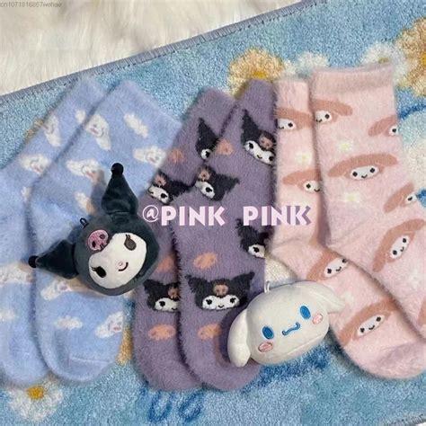 Tanio Sanrio moja melodia Cinnamoroll Kuromi moda Kawaii ciepłe