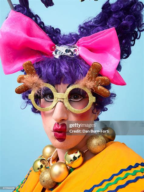 Actor Joe Meloy As Pantomime Character Widow Twankey In A Lad In