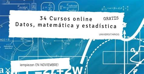 cursos online gratis sobre Datos matemáticas y estadísticas
