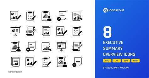 Executive Summary Overview Icon Pack 8 Doodle Business Icons Svg Png Ico Available