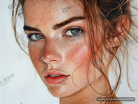 Ai创作图雀斑美人图片 雀斑脸 雀斑 雀斑美人主图 雀斑维纳斯 带雀斑的 晒斑 小麦色皮肤 袪斑袪痘 美化磨皮 肤色不均 活油斑 家常裸斑 斑脸 美容修图 昵图网