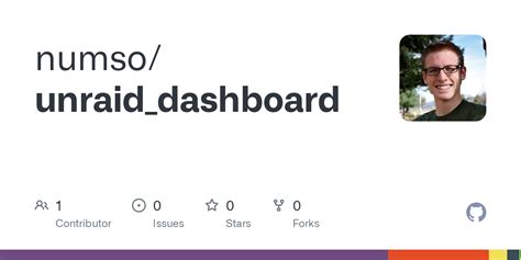 GitHub Numso Unraid Dashboard