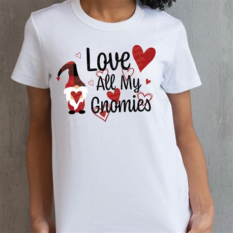 Love All My Gnomies Svg Gnomies Svg Valentines Gnomies Svg Etsy