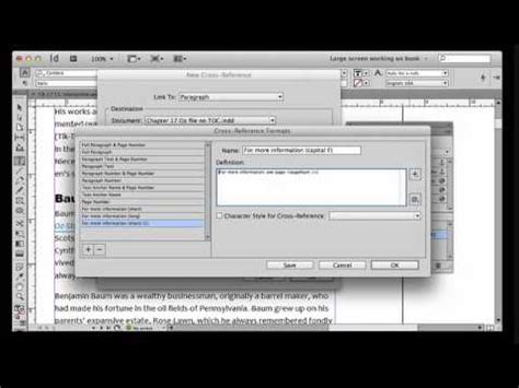 Creating Cross References YouTube