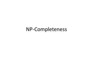 PPT - NP-completeness PowerPoint Presentation, free download - ID:721454