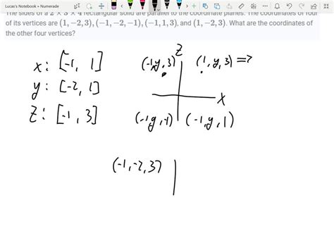 Solvedif The Points 24 And 13 Are Opposite Vertices Of A