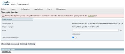 Vcs Expressway のログ取得方法 Cisco Community