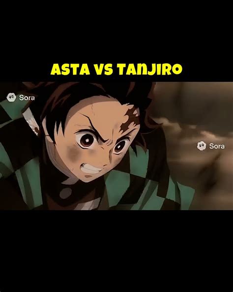Asta Vs Tanjiro Using Sora 2 Anime Sora2 Youtube