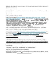 Unit Lab Configuring Dns Client Docx Objective The Student Will Be Able To Configure And