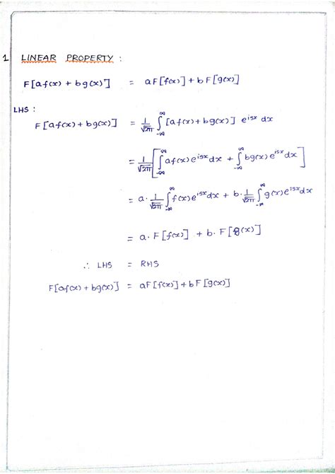 SOLUTION Properties Of Fourier Transform Studypool