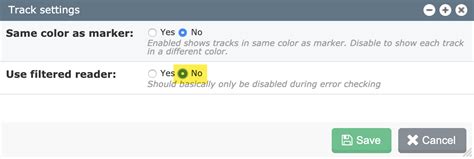 Tracks Legacy Settings Track Filtering For Troubleshooting Purposes Gpsgate Support