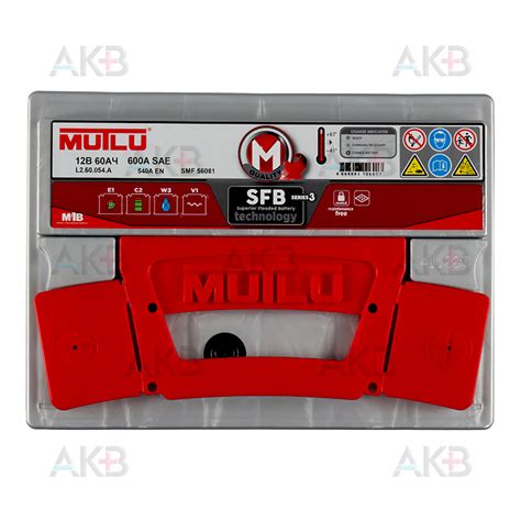 Купить Автомобильный аккумулятор Mutlu SFB 3 56081 60 Ач 540A обр. пол ...
