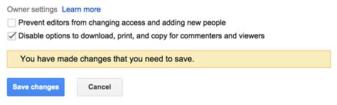 Google Drive Update Adds Disable Feature To Sharing