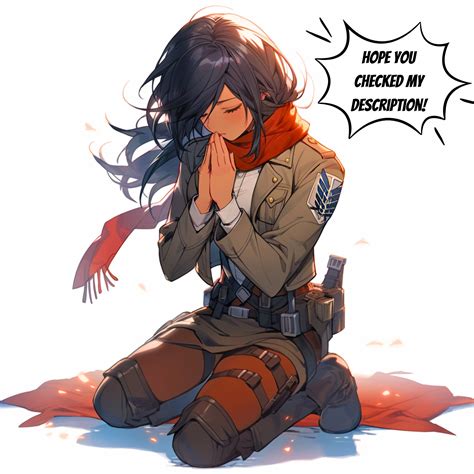 Sexy Girl Anime Mikasa Ackerman Anime Boobs Cum Digital Print Etsy