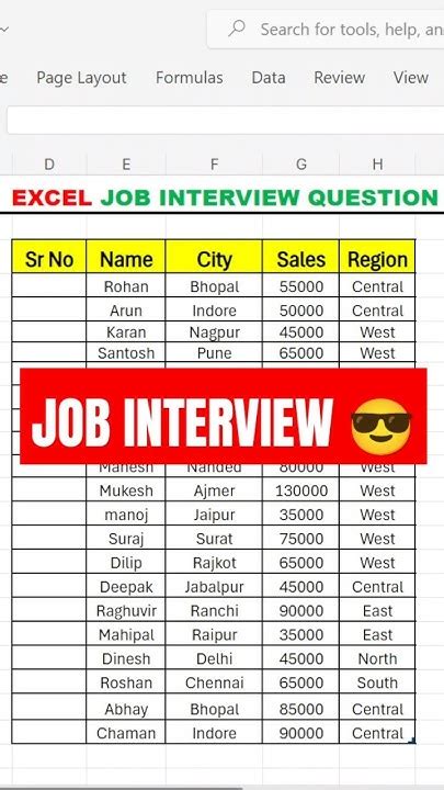 Crack Your Excel Job Interview In 60 Seconds Exceltips Excelhacks Advancedexcel Learnexcel